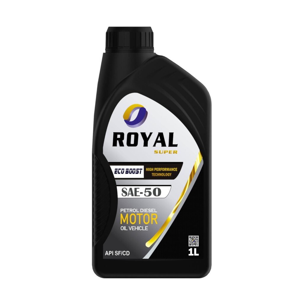 Royal Super Petrol & Diesel Engine Oil SAE 50 API SF/CD 1 Liter - Royal ...
